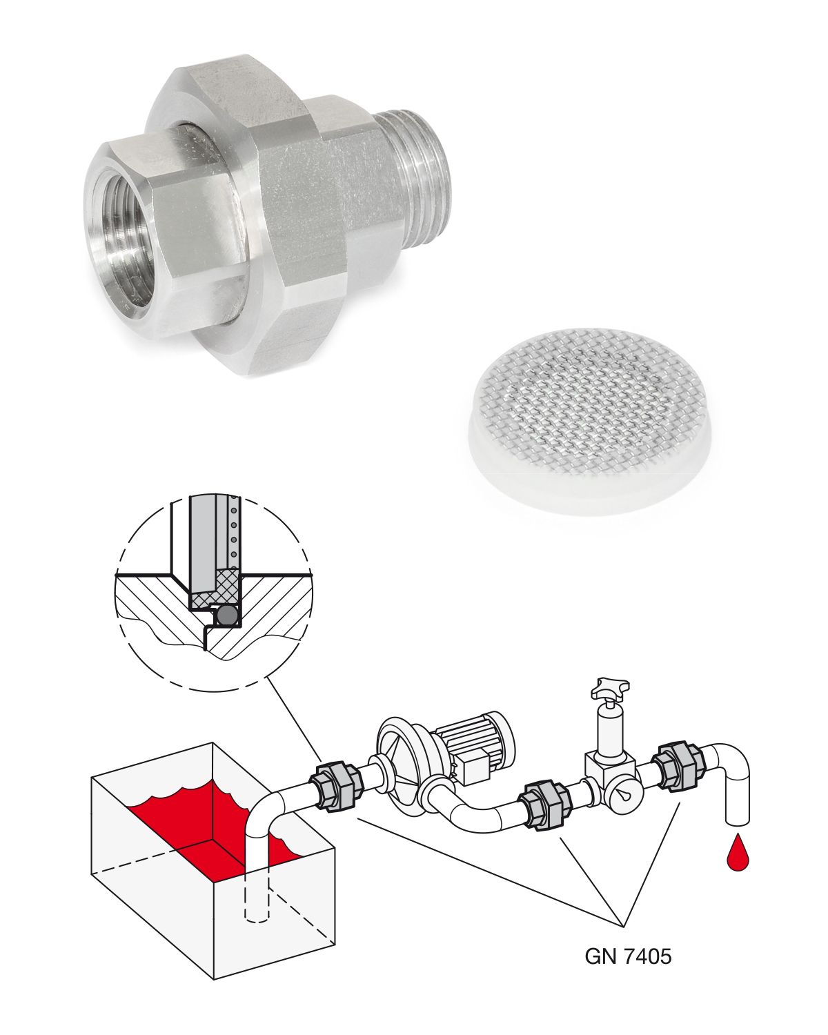 Strainer Fittings GN 7405