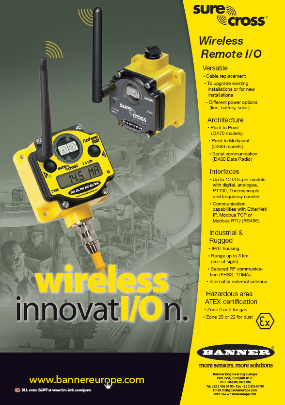 Sure cross wireless remote I/O