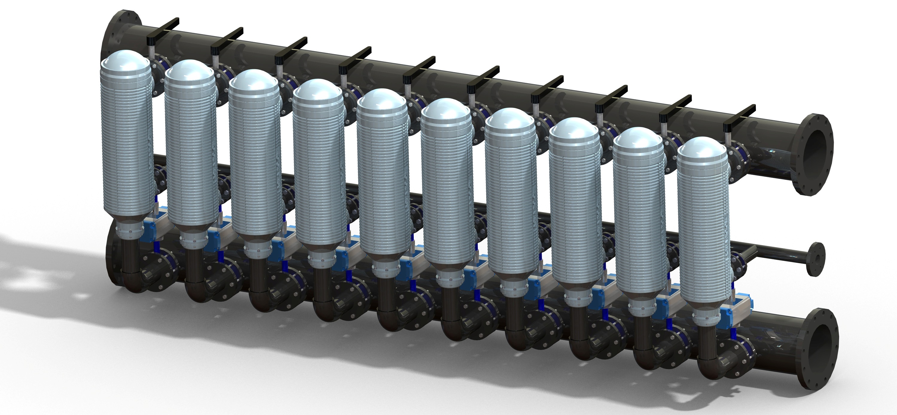 Large sea water filters