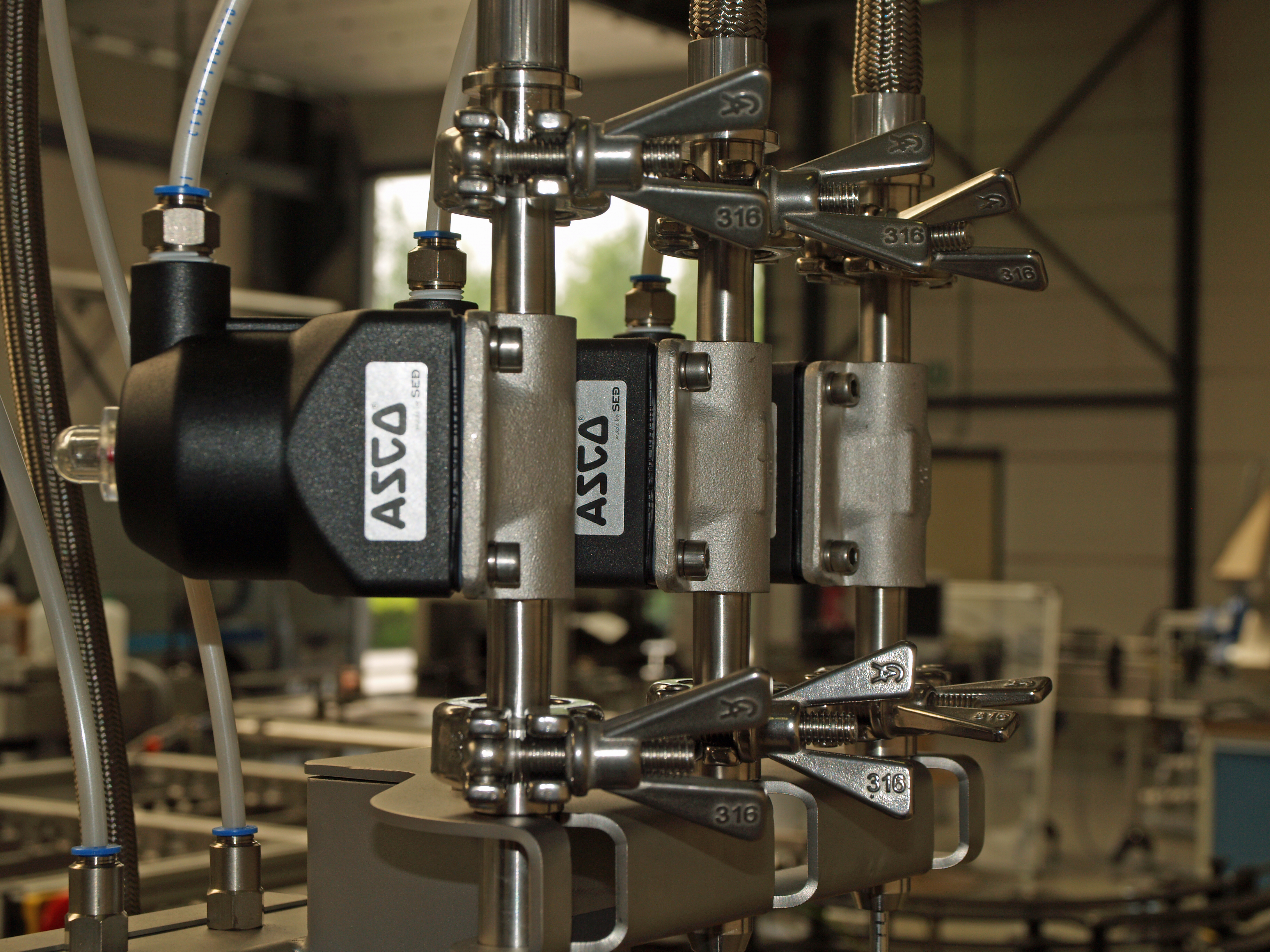 Aseptic diaphragm valves