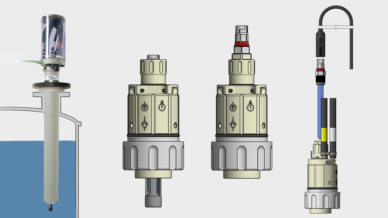 Sensor Adapter with Lock Function Enables Safe and Thorough Cleaning