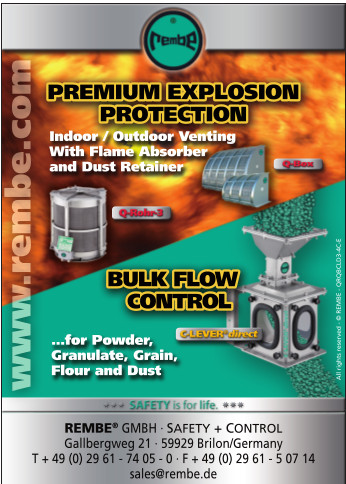 Explosion protection and bulk flow