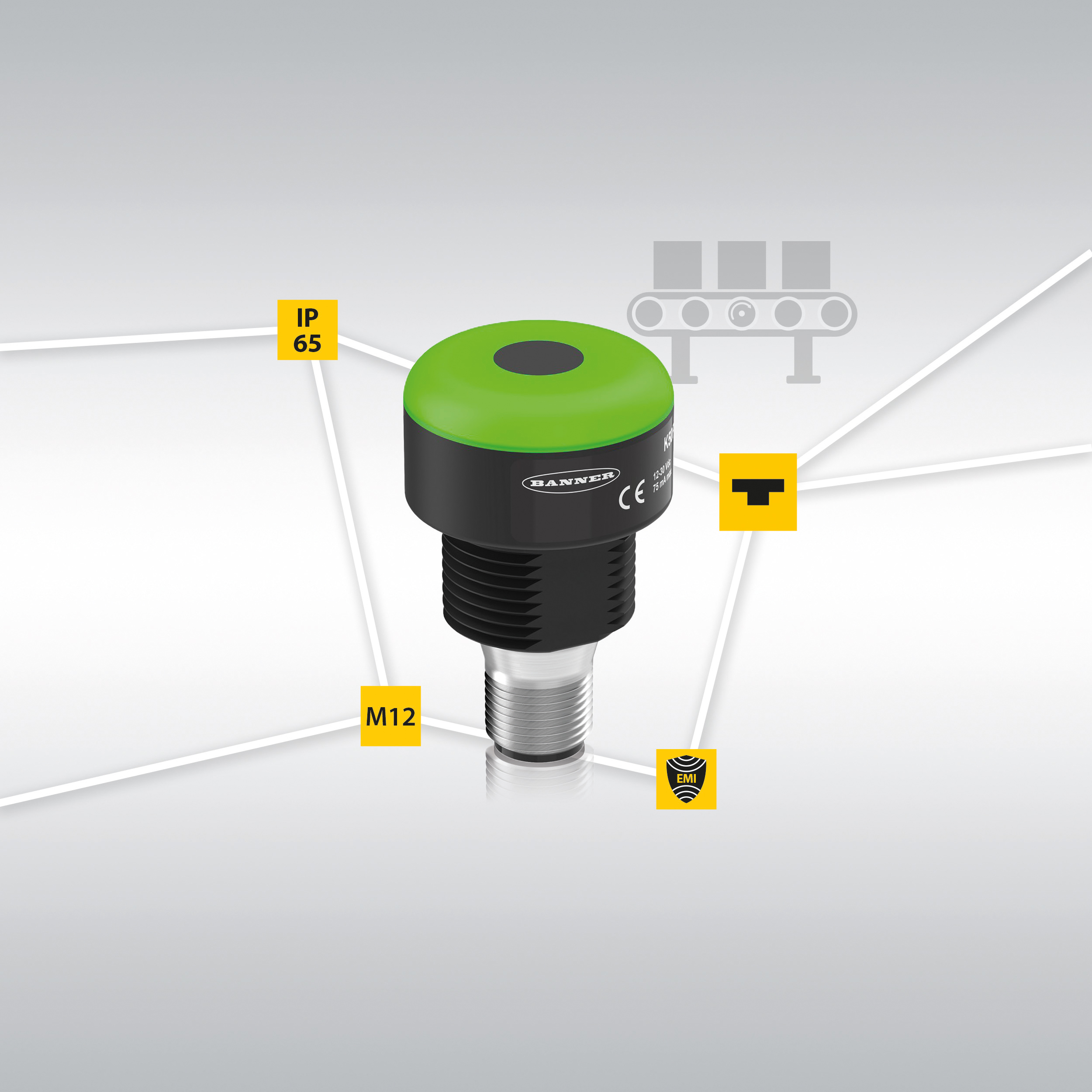 Space-Saving LED Indicator with Optical Sensor